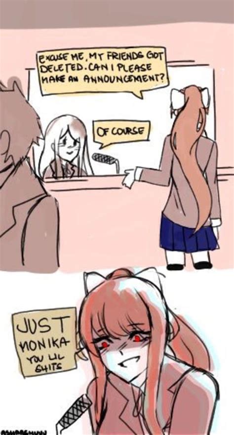 Monikas Mall Announcement Doki Doki Literature Club