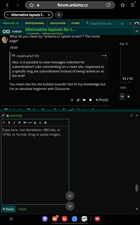 Alternative Layouts For The Forum Website And Forum Arduino Forum