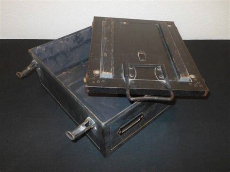 Ww2 German Wehrmacht Enigma Cipher Machine Steel Transport Case