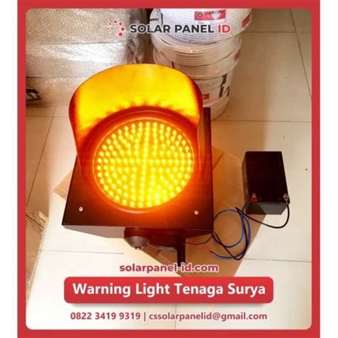 Jual Lampu Led Warning Light Solarcell Aspek Cm Kota Surabaya Solarpanelid Tokopedia