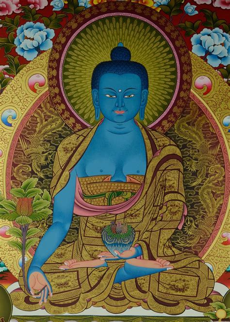 Large Medicine Buddha Thangka