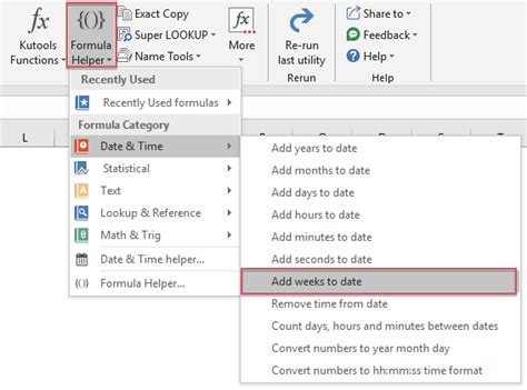 Quickly Add Subtract Years Months Days Weeks To Date In Excel