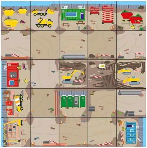 construction mat for beebot and bluebot educational robots