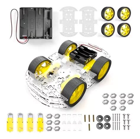 Chasis De Carro Kit Arduino Llantas MercadoLibre