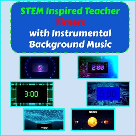 Free Classroom Timers Stem Inspired Teacher Timers Classroom Countdown