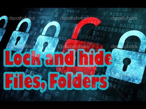 How To Lock Hide Files And Folders YouTube
