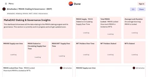 maha staking and governance wip