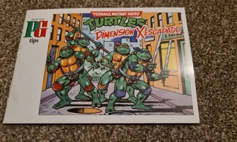 Vintage Brooke Bond Pg Tmnt Dimension Xescapade Tea Card Album 1990
