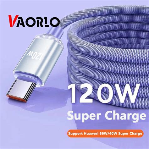 W Super Fast Charging Cable A Usb Cable Type C Data Wire Usb C Super Charge For Xiaomi
