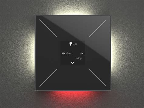 Velbus VMBELO B 20 Edge Lit Control Module With OLED Display And