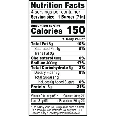 Morningstar Ground Beef Nutrition Facts At Marcus Glennie Blog
