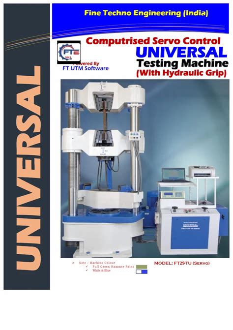 mild steel digital computerized universal testing machine model name