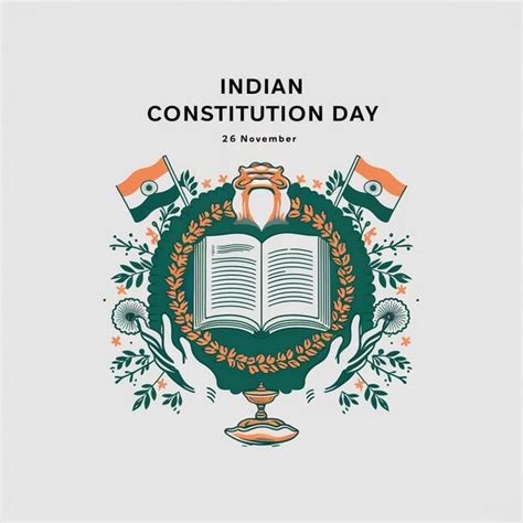 Indian Constitution Day Design Illustration Premium Ai Generated Image