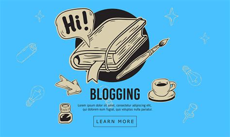 블로깅 예술 만화 손으로 그린 스케치 라인 아트 스타일 그림 일러스트 아이콘 디자인의 필수적인 관련된 개체 및 도구 디지털