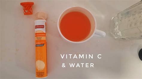 How To React Vitamin C Tablet With Water Youtube