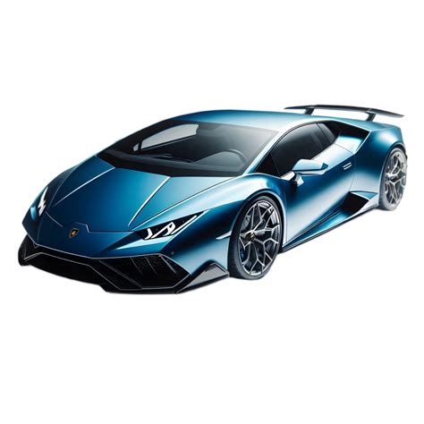 Lamborghini Huracan Blue Color Isolated From Background 47833889 Png