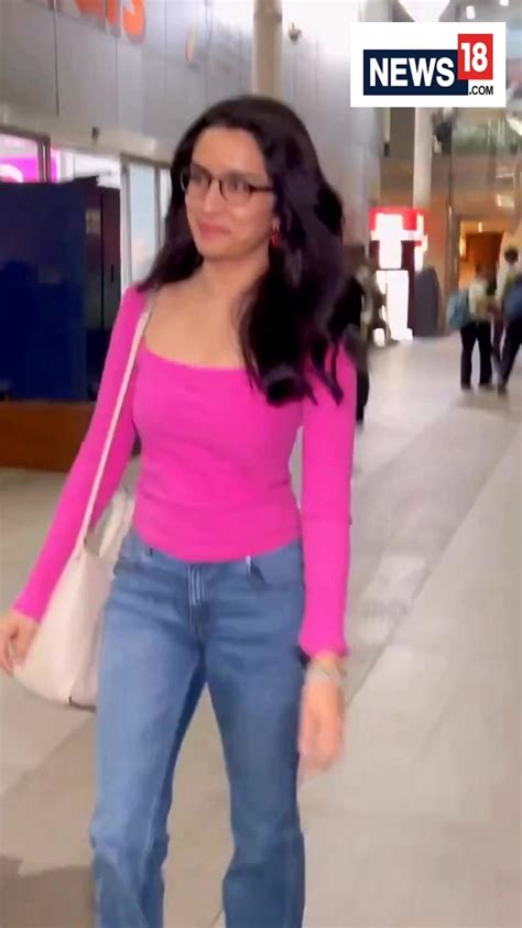 Shraddha Kapoor Looks Cute And Sexy In Pink Top As She Was Spotted At
