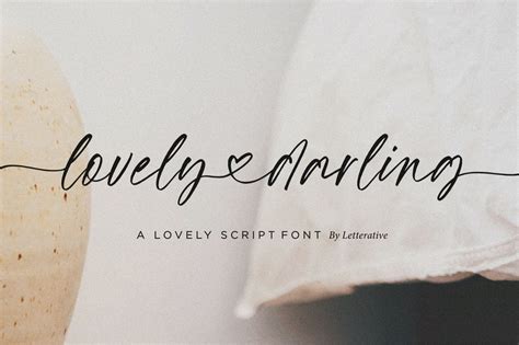 Lovely Darling Lovely Script Font Fontfest