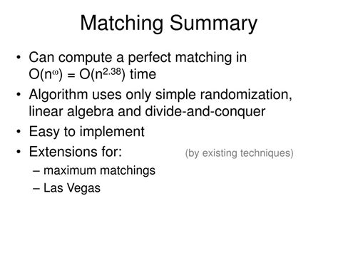 Ppt Algebraic Structures And Algorithms For Matching And Matroid