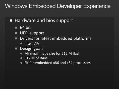 Ppt Windows Embedded “quebec” Developing For Devices Powerpoint Presentation Id 573102