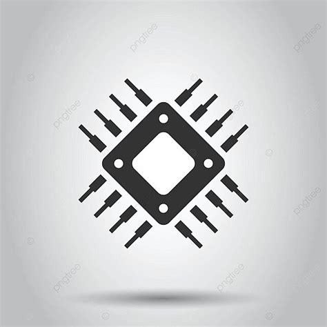 Flat Cpu Icon On Isolated White Background With Circuit Board Vector Device Cover Energy Png Flat Cpu Icon On Isolated White Background With Circuit Board Vector Device Cover Energy Png