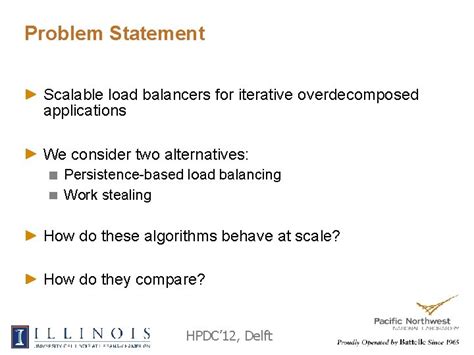Work Stealing And Persistencebased Load Balancers For Iterative