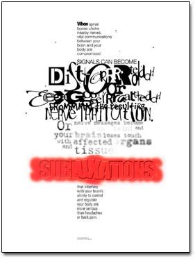 Subluxation Chiropractic Poster Clinical Charts And Supplies