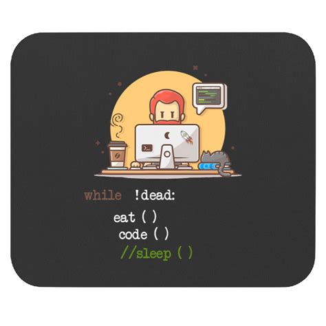 Cats Coffee Cat It Program Code Programmer Coder Computer Science Mouse Pads Sold By