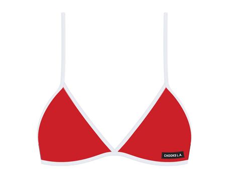Bay Red Bikini Top Boutine La