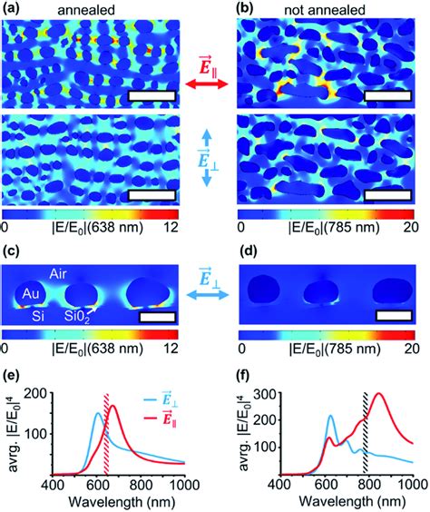 Fem Calculation Results Of The Near Field Enhancement Of Electric