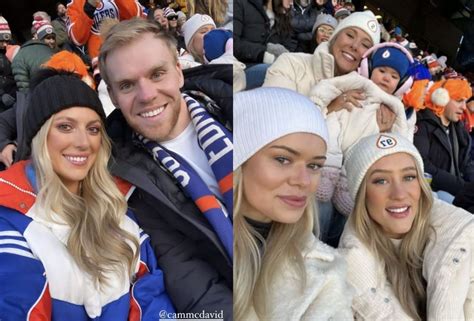 In Photos Connor Mcdavids Fiancee Lauren And Brother Cameron In Attendance At Heritage Classic