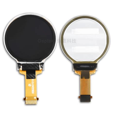 0 75 inch round white oled display 128x128 pixels spi and iic interface