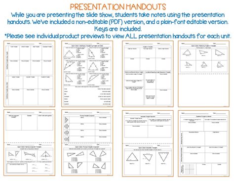 Geometry Guided Notes Presentation And INB Bundle Made By Teachers