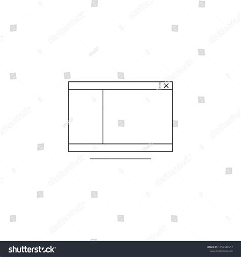 Open Folder Icon On Computer Stock Vector Royalty Free 1959344557 Shutterstock