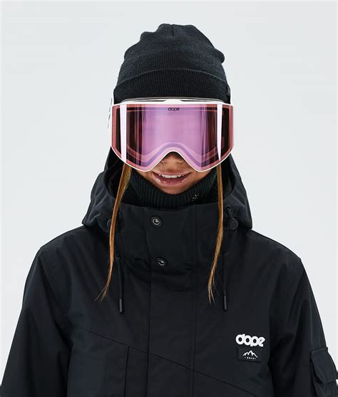 Dope Sight Ski Goggles Whitepink Mirror