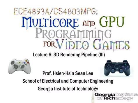 Ppt Lecture 6 3d Rendering Pipeline Iii Powerpoint Presentation
