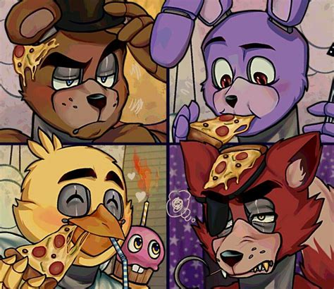 Animatronics And Pizza Çizmek Için Çizilecek şeyler Sevimli