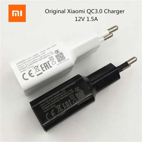 Original XIAOMI MI 6 Fast Charger USB Quick Charge Adapter EU Plug 12V 1 5A For Mi 8 Lite 6X