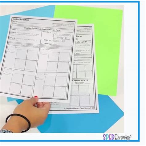 Graphing Linear Equations Slope Intercept Form Guided Notes Practice Exit Ticket