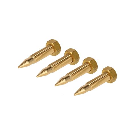 Precisiongeek M6 Brass Speaker Spikes L35mm Incl 4x Locking Nuts