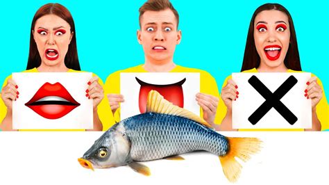 Beißen, Lecken oder Nichts Challenge | Lustige Food-Hacks von Fun Fun ...