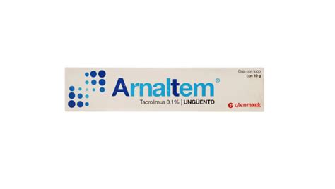 Glenmark® Arnaltem UngÜento Tacrolimus Al 0 1 1 Caja De 1 Tubo Vida Farma