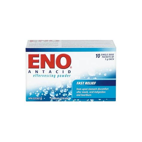 Eno Antacid Effervescing Power 10 Single Dose Packets Of 5g Each