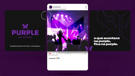 Purple Bar And Dance Id Branding On Behance