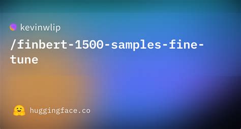 Kevinwlip Finbert 1500 Samples Fine Tune · Training Metrics