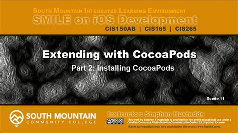 Ios Swift 11f Extending With Cocoapods Part 2 Youtube