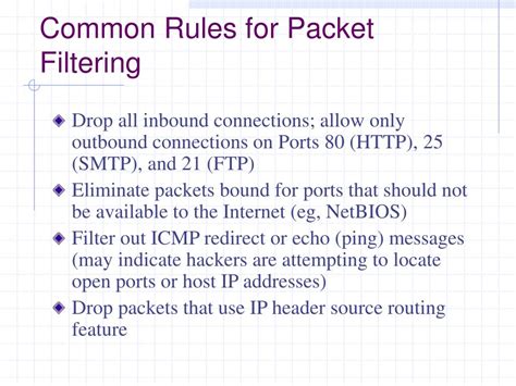 PPT Packet Filtering PowerPoint Presentation Free Download ID 341009