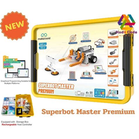 superbot master premium หุ่นยนต์ coding kit scratch kodiicode