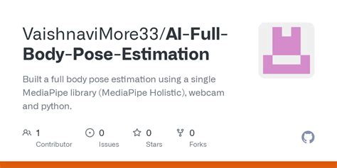 GitHub VaishnaviMore AI Full Body Pose Estimation Built A Full Body Pose Estimation Using A