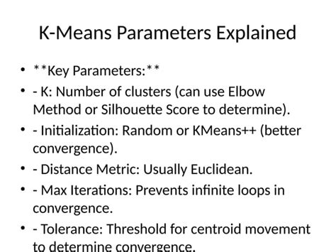 Detailedkmeansunsupervisedlearningpresentationpptx